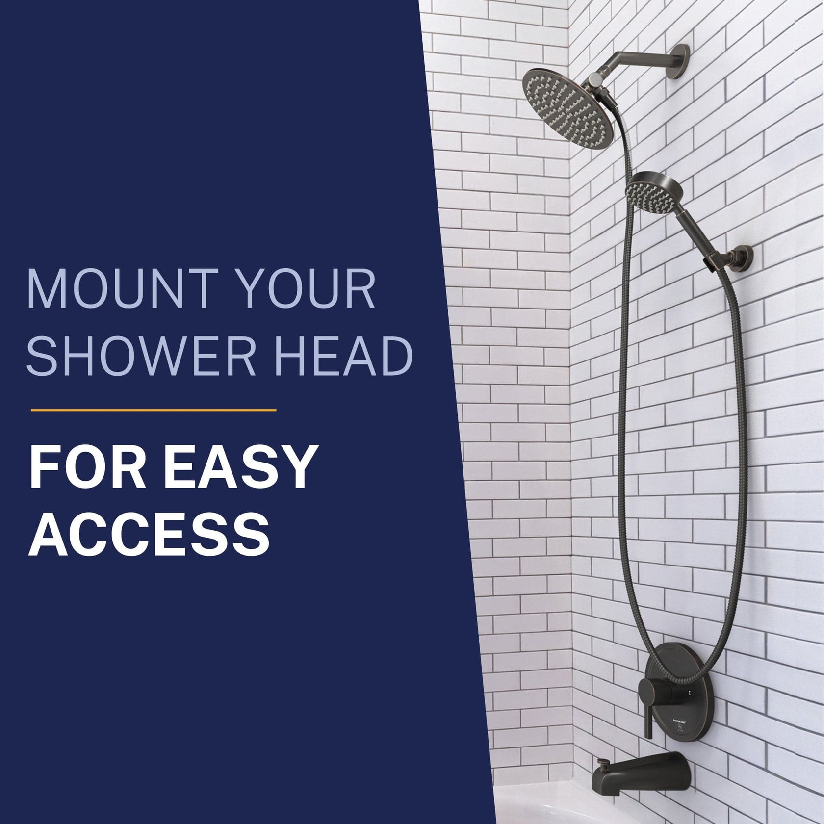 Universal Handheld Shower Head Holder Wall Mount – HammerHead®