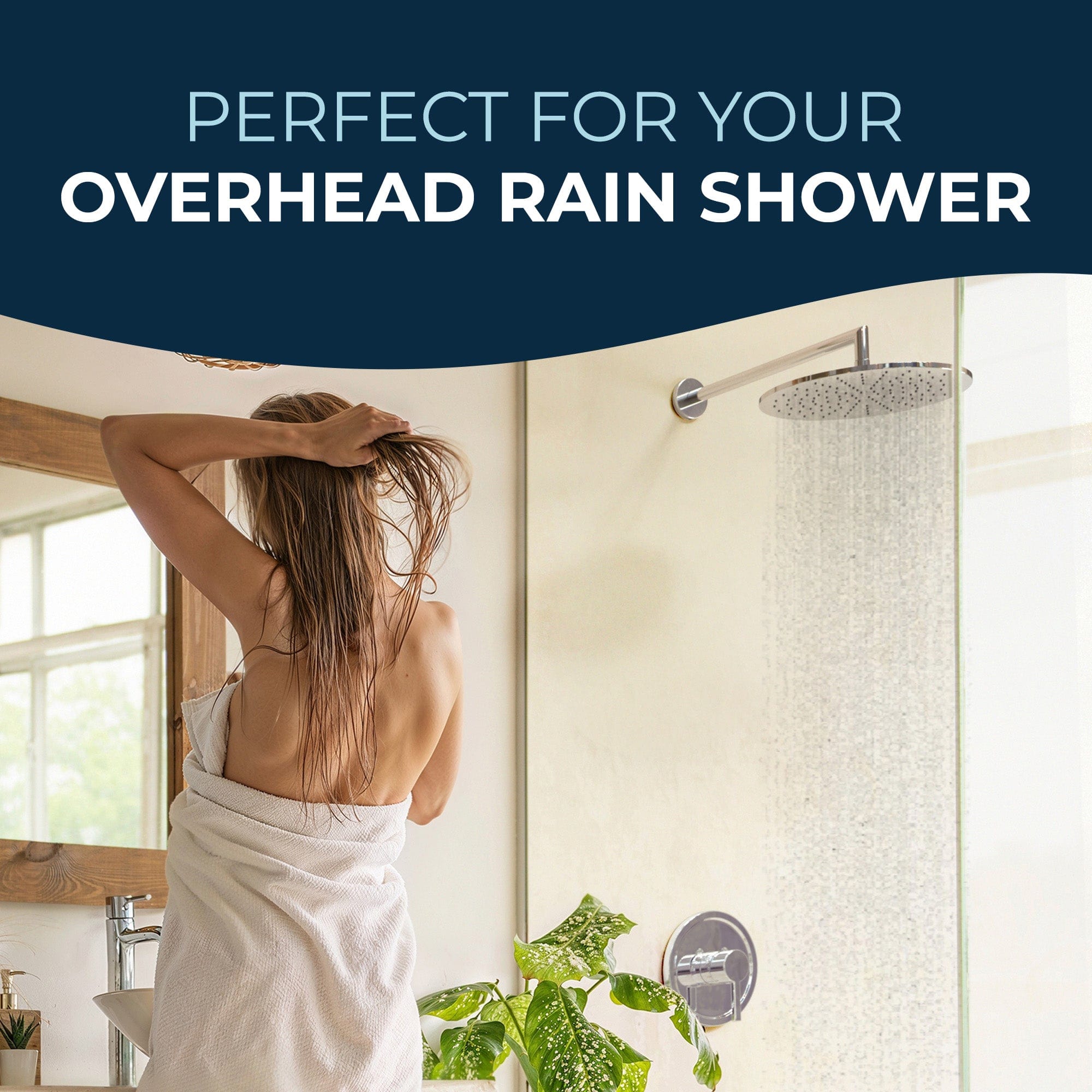 16 Inch Overhead Shower Arm and Flange – HammerHead®