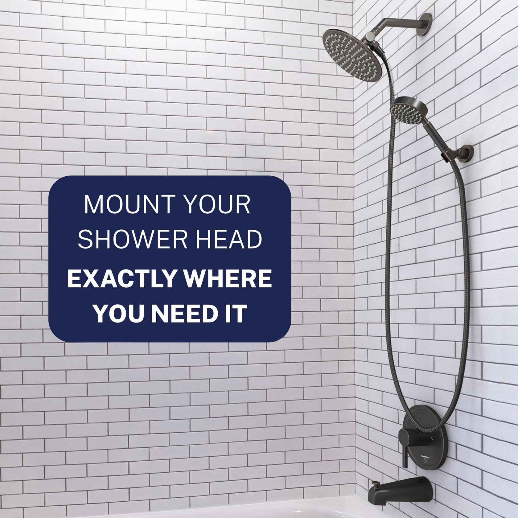 Universal Handheld Shower Head Holder Wall Mount – HammerHead®