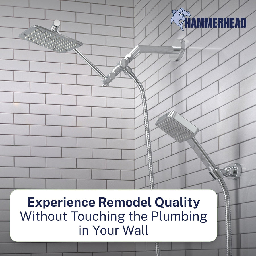 Square Dual Shower Head Set - HammerHead®