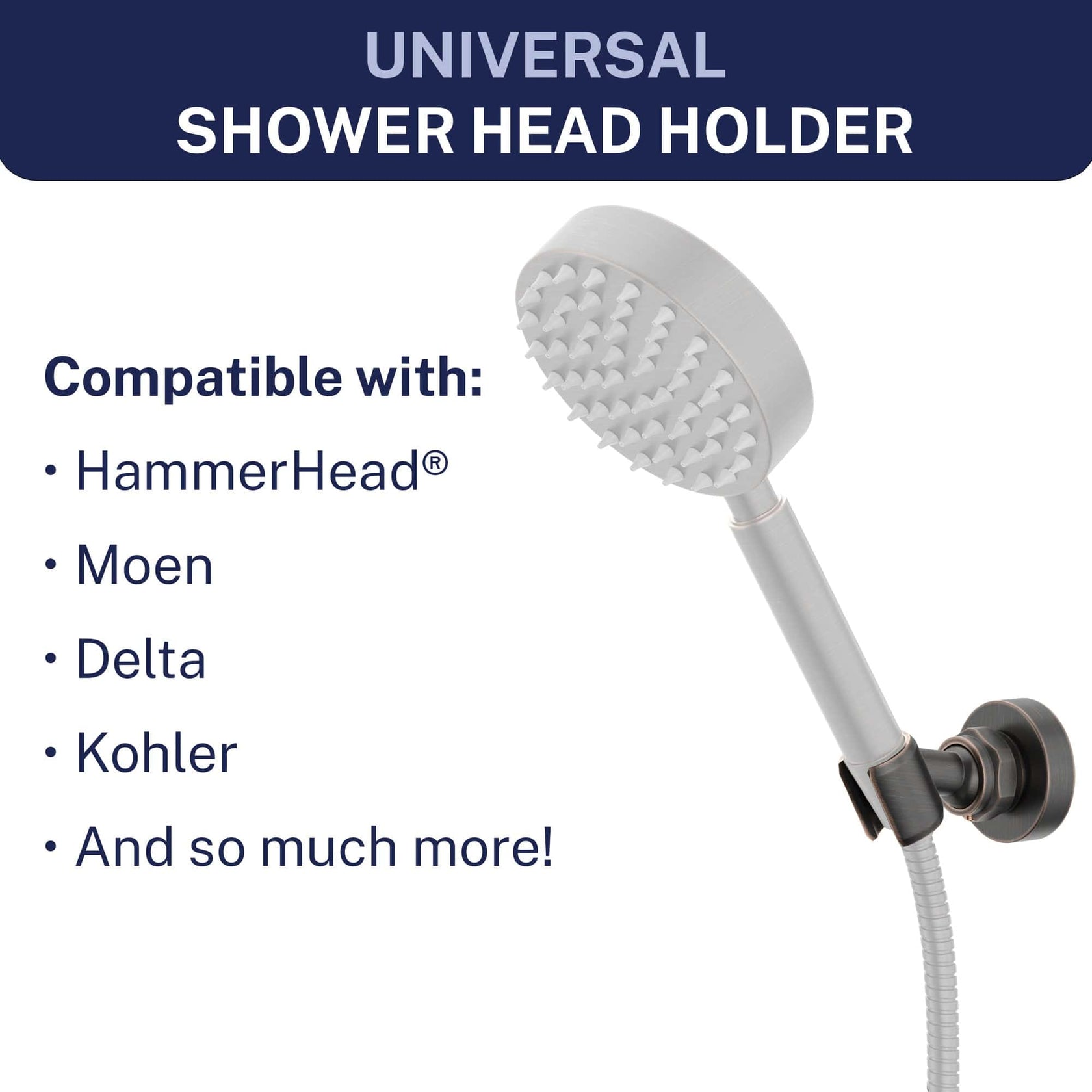 Universal Handheld Shower Head Holder Wall Mount – HammerHead®